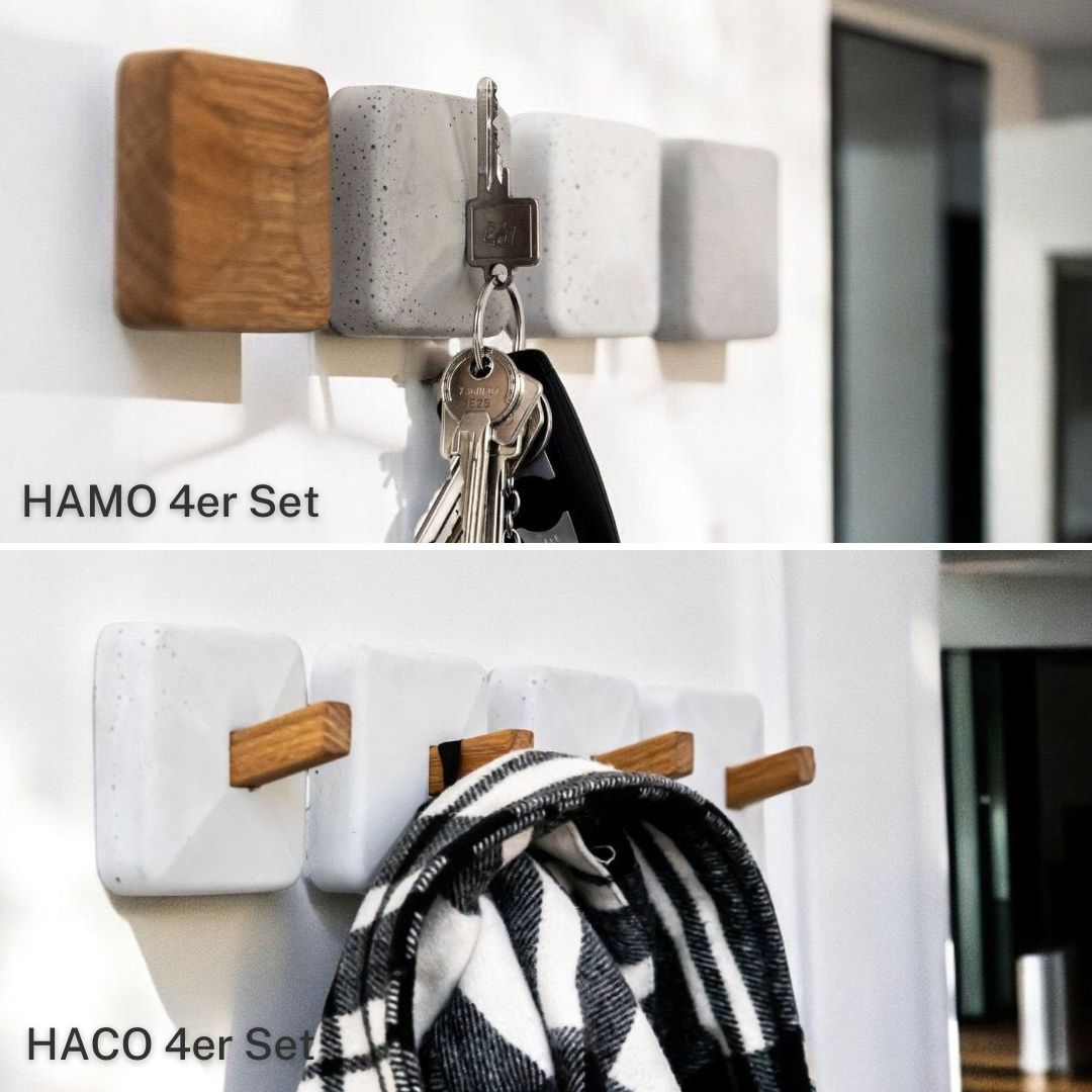 Concrete coat hooks modern design